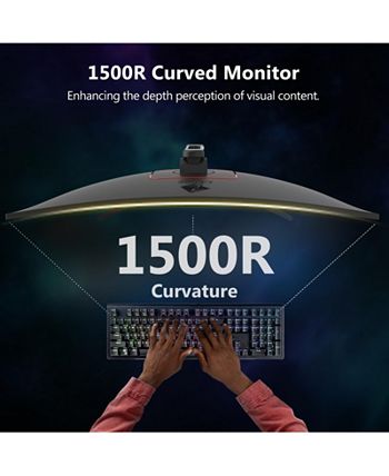 Z-EDGE 27 inch 1080P Full HD 165Hz 1ms Curved Gaming Monitor, FreeSync ...