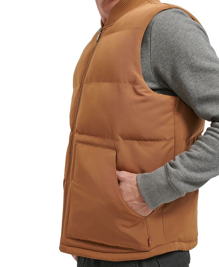 Levi's Men's Solid-Color Insulated Utility Vest - Macy's