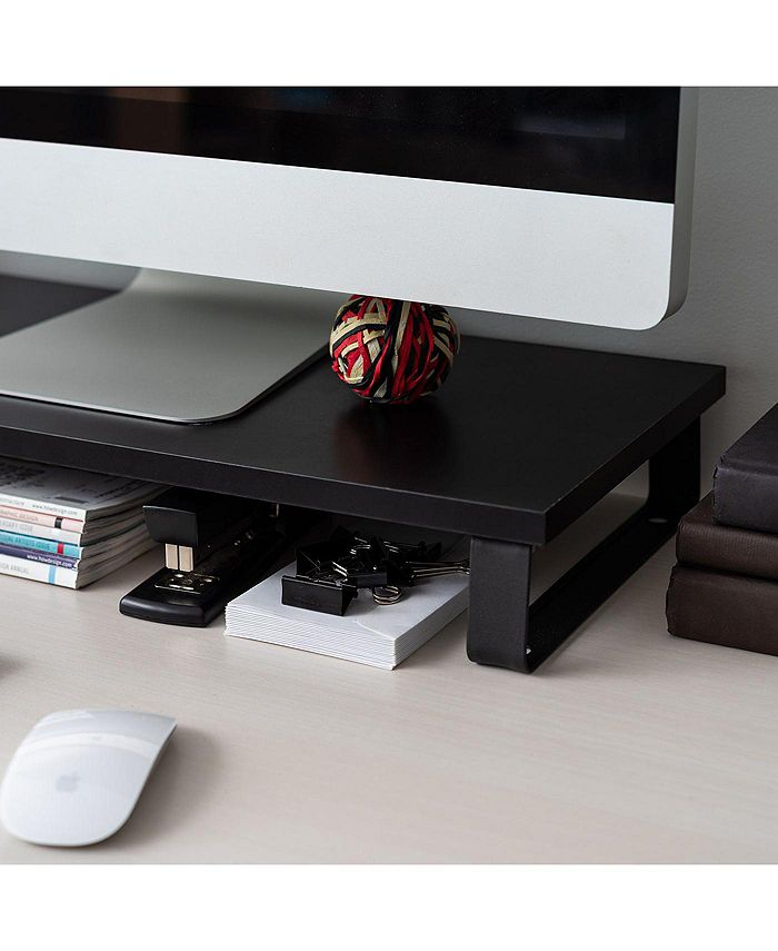 IRIS 1 Tier Computer Monitor Stand, Black - Macy's