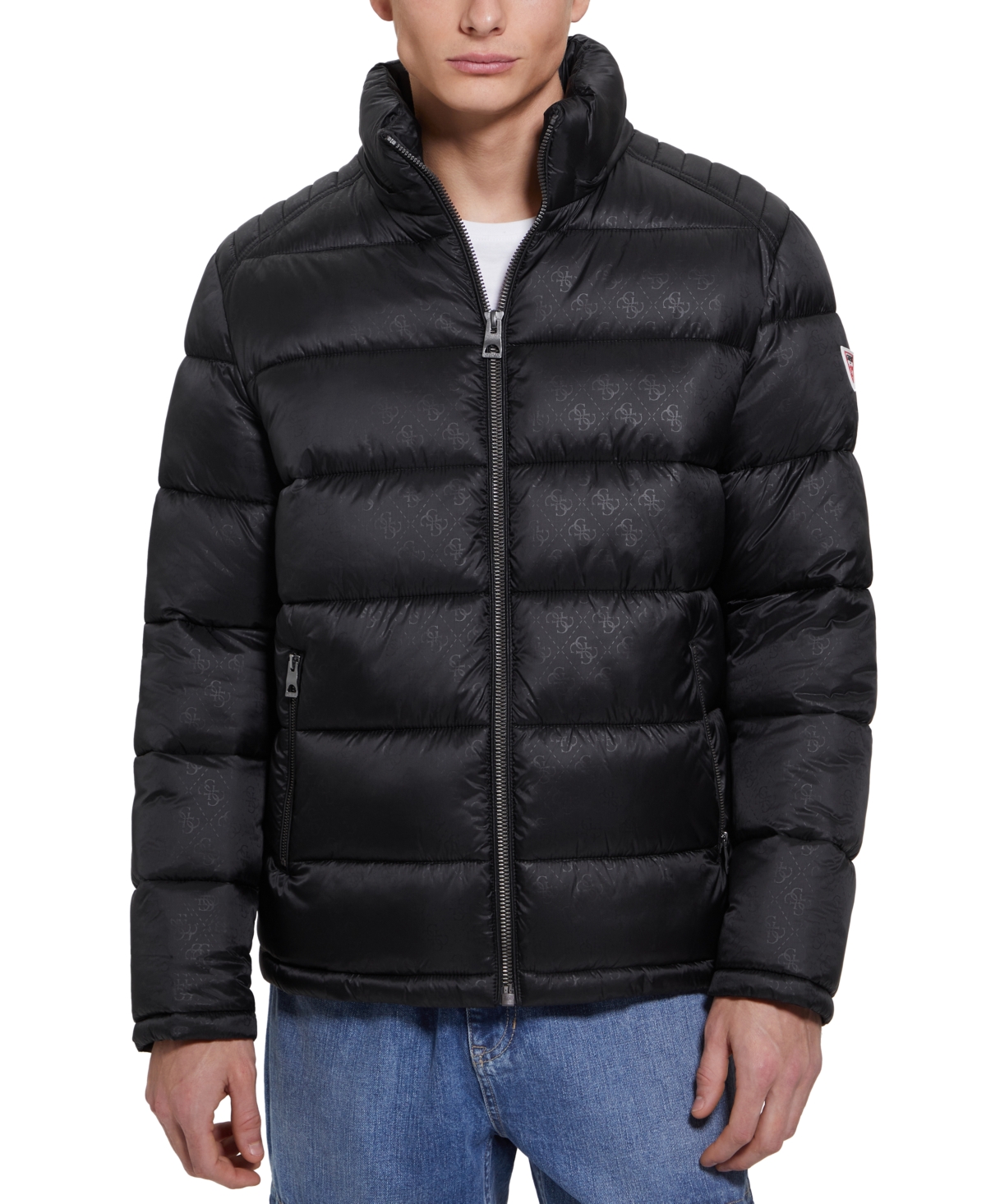 Click here for Guess Mens Adam Puffer Jacket with Removable Hood... prices