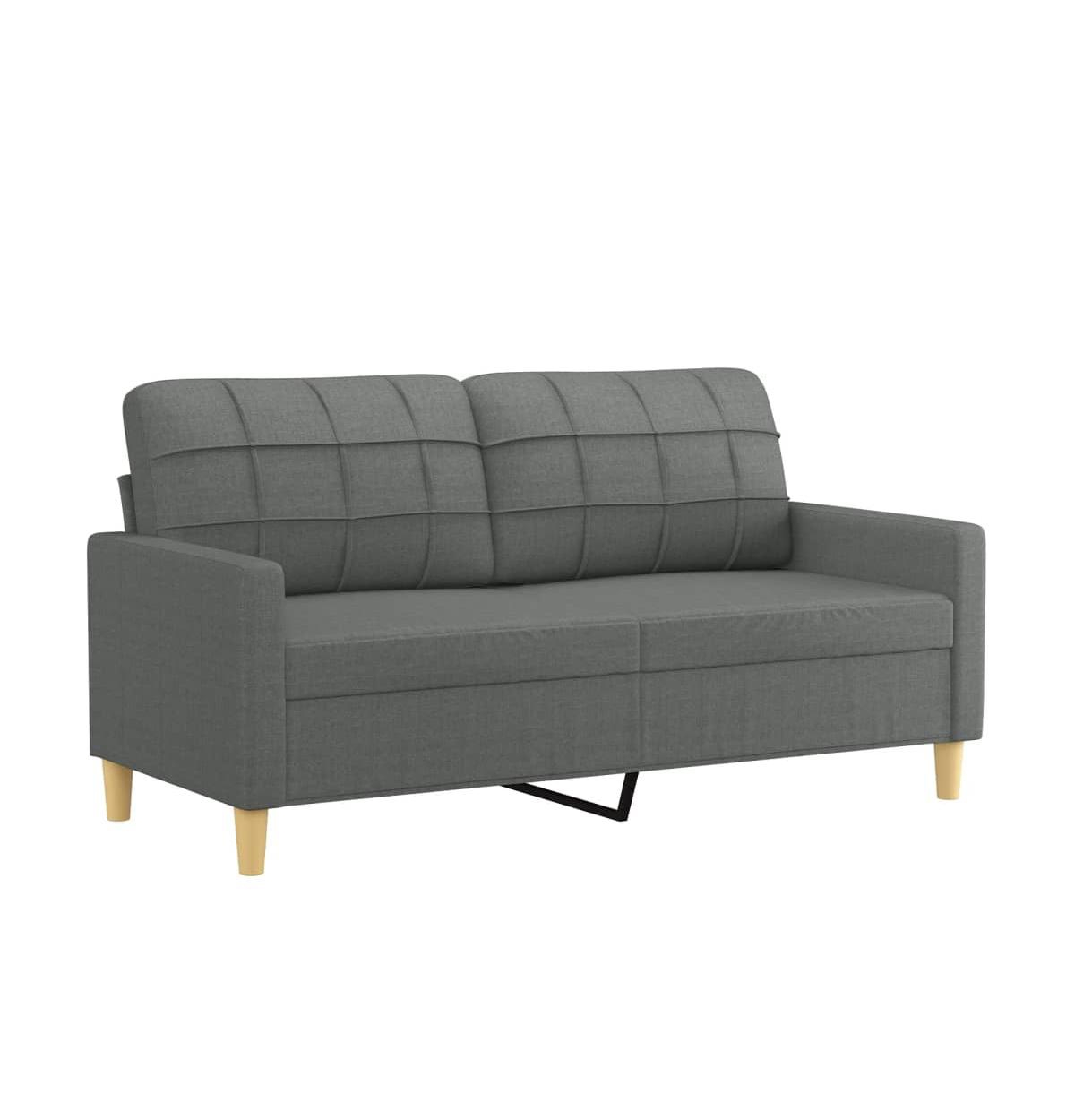 Click here for vidaXL 2-Seater Sofa Dark Gray 55.1 Fabric - Gray prices