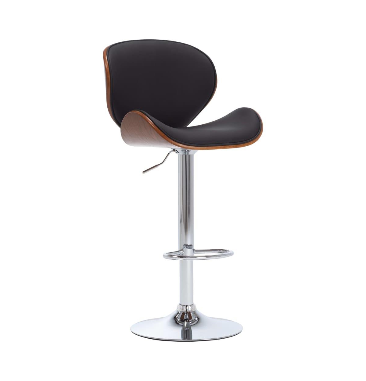 Click here for Bar Stool Black Faux Leather - Darkbrownandblack prices