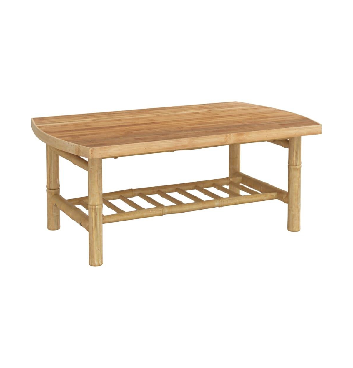 Click here for vidaXL Patio Coffee Table 35.4x21.7x14.6 Bamboo -... prices