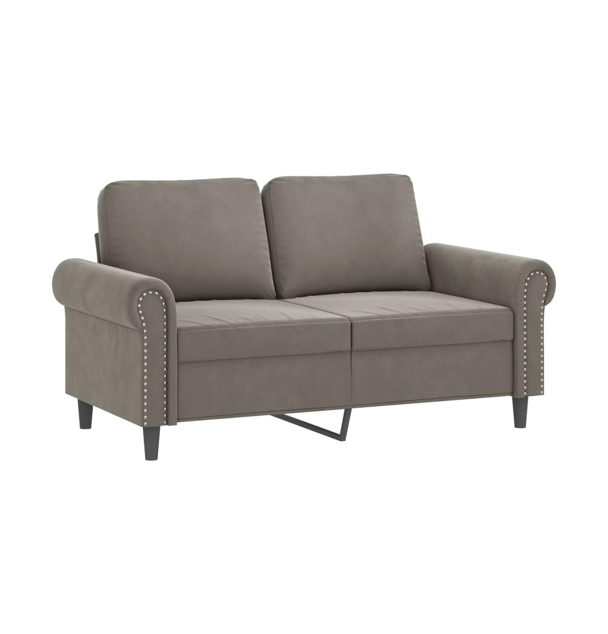 Click here for vidaXL 2-Seater Sofa Light Gray 47.2 Velvet - Gray prices