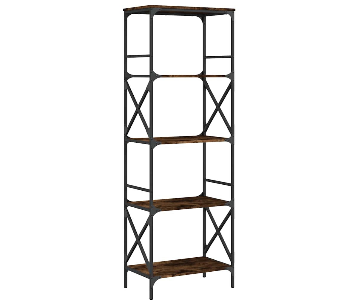 Click here for Bookcase 5-Tier Smoked Oak 23.2x13.8x67.3 Engineer... prices