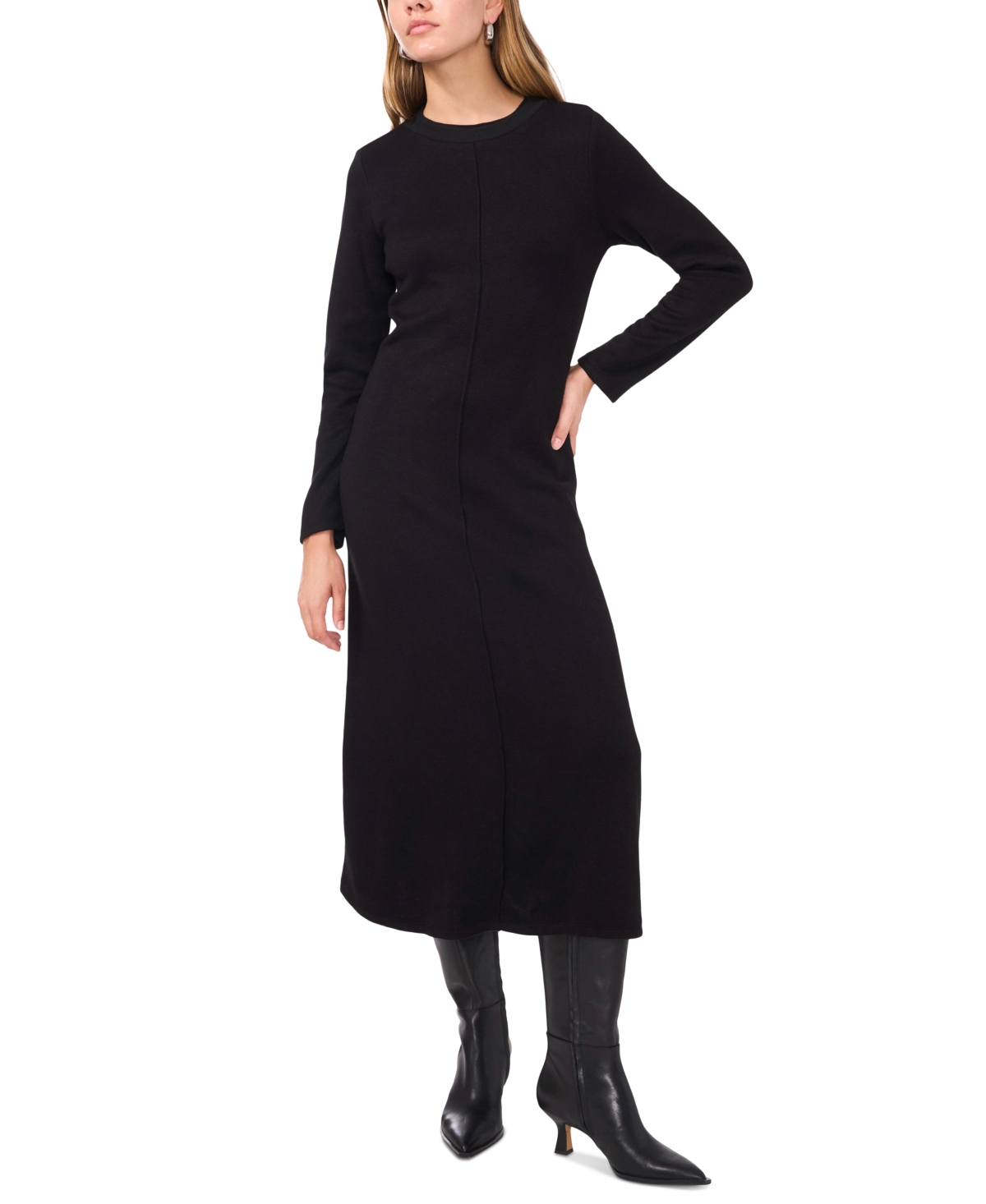 Click here for Vince Camuto Womens Knit Midi Sweater Dress - Rich... prices