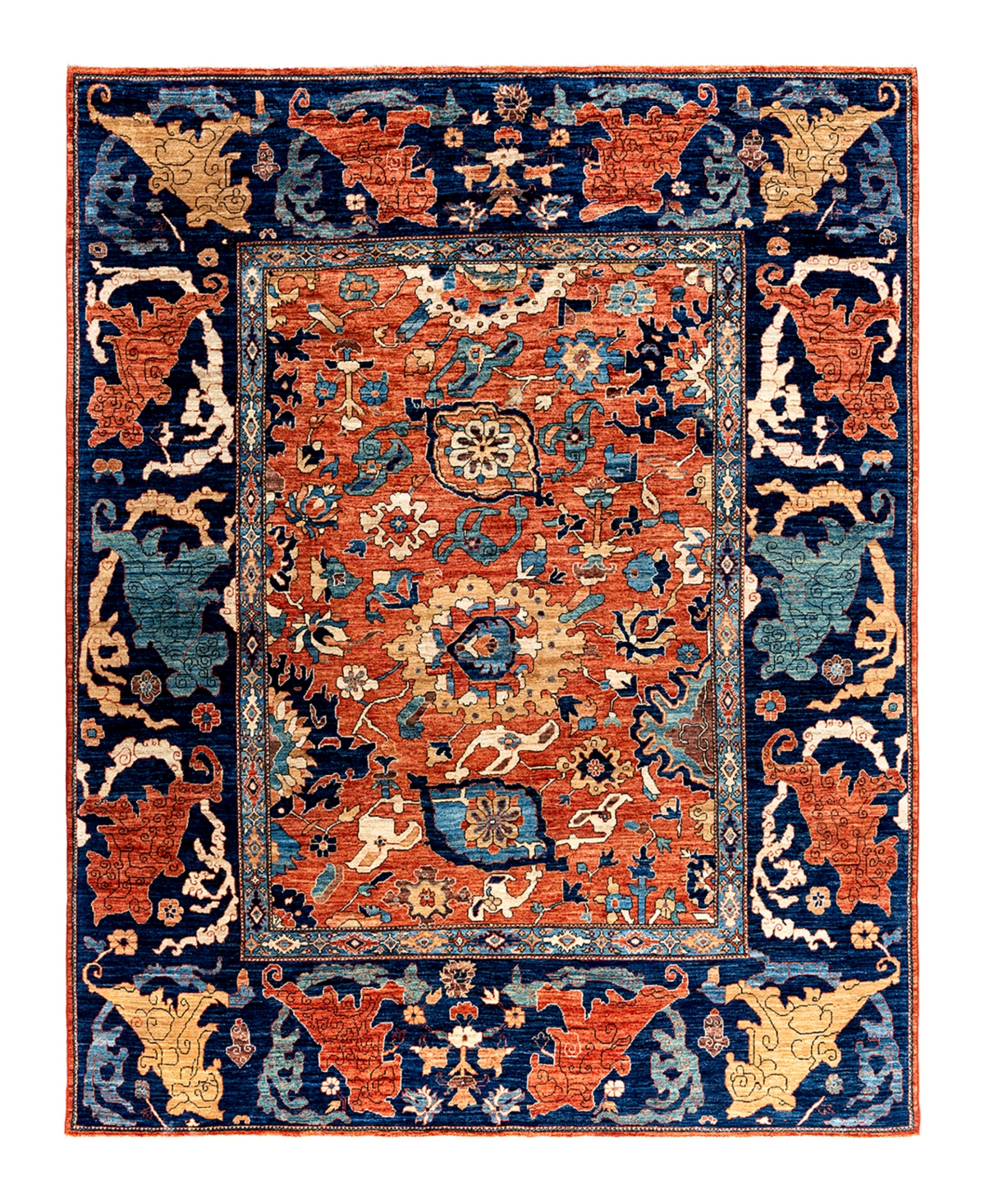 Adorn Hand Woven Rugs Serapi M1993 711x911 Area Rug - Orange