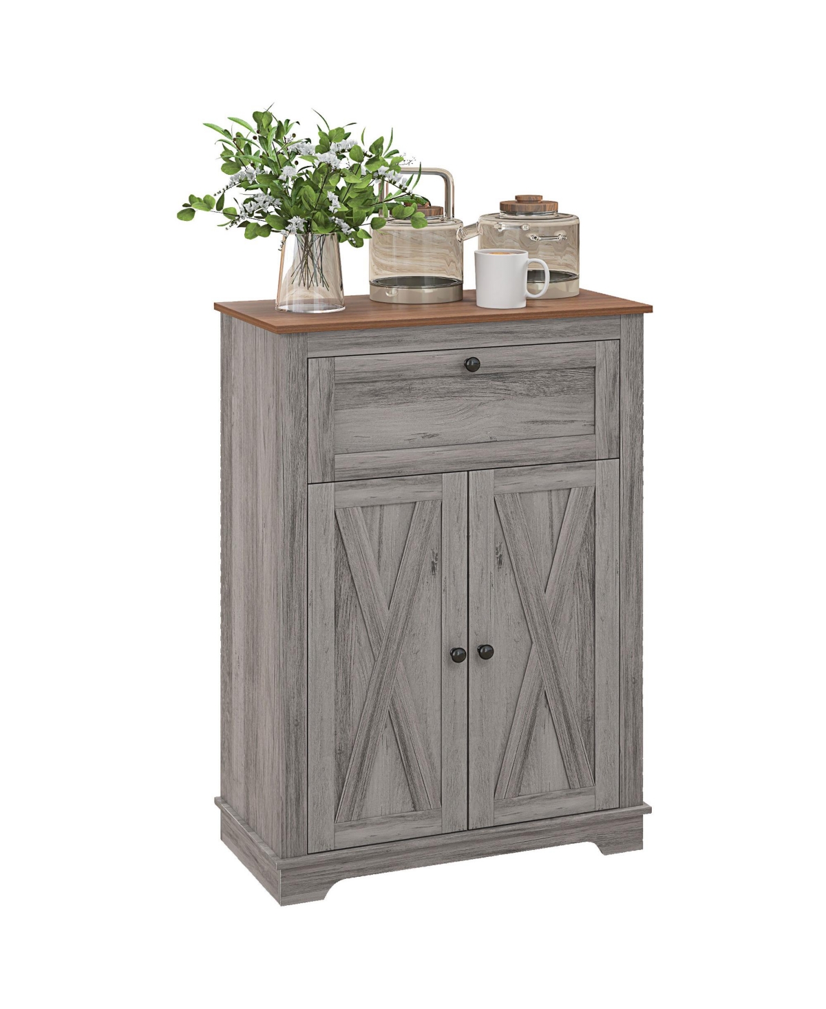 Click here for Homcom Farmhouse Storage Cabinet with Drawer and D... prices