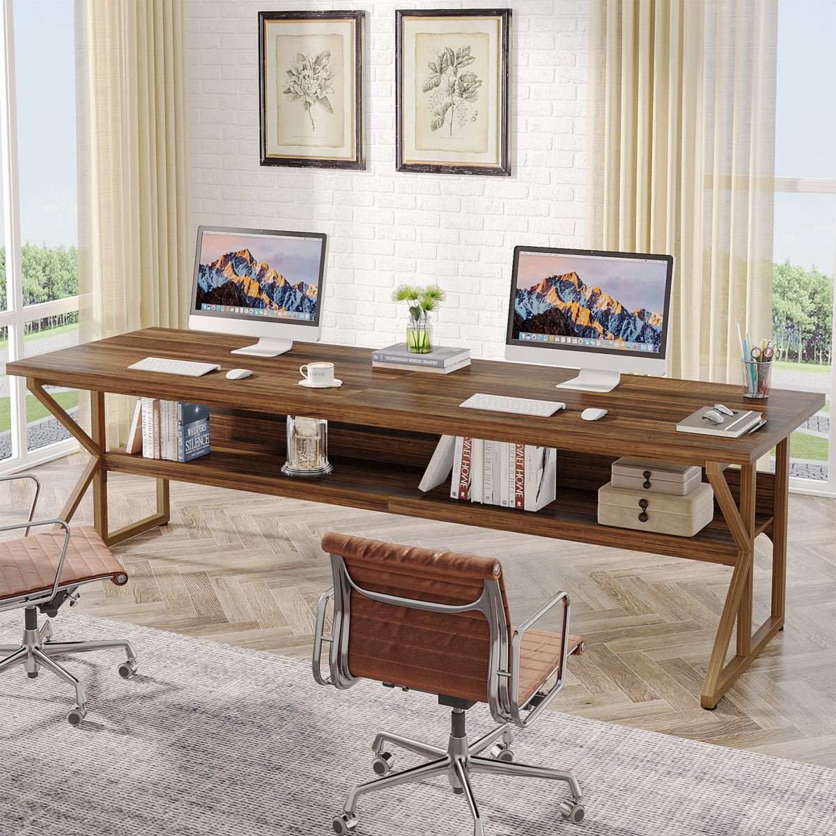 Click here for Tribesigns 79-Inch Extra Long Desk  2 Person Desk... prices