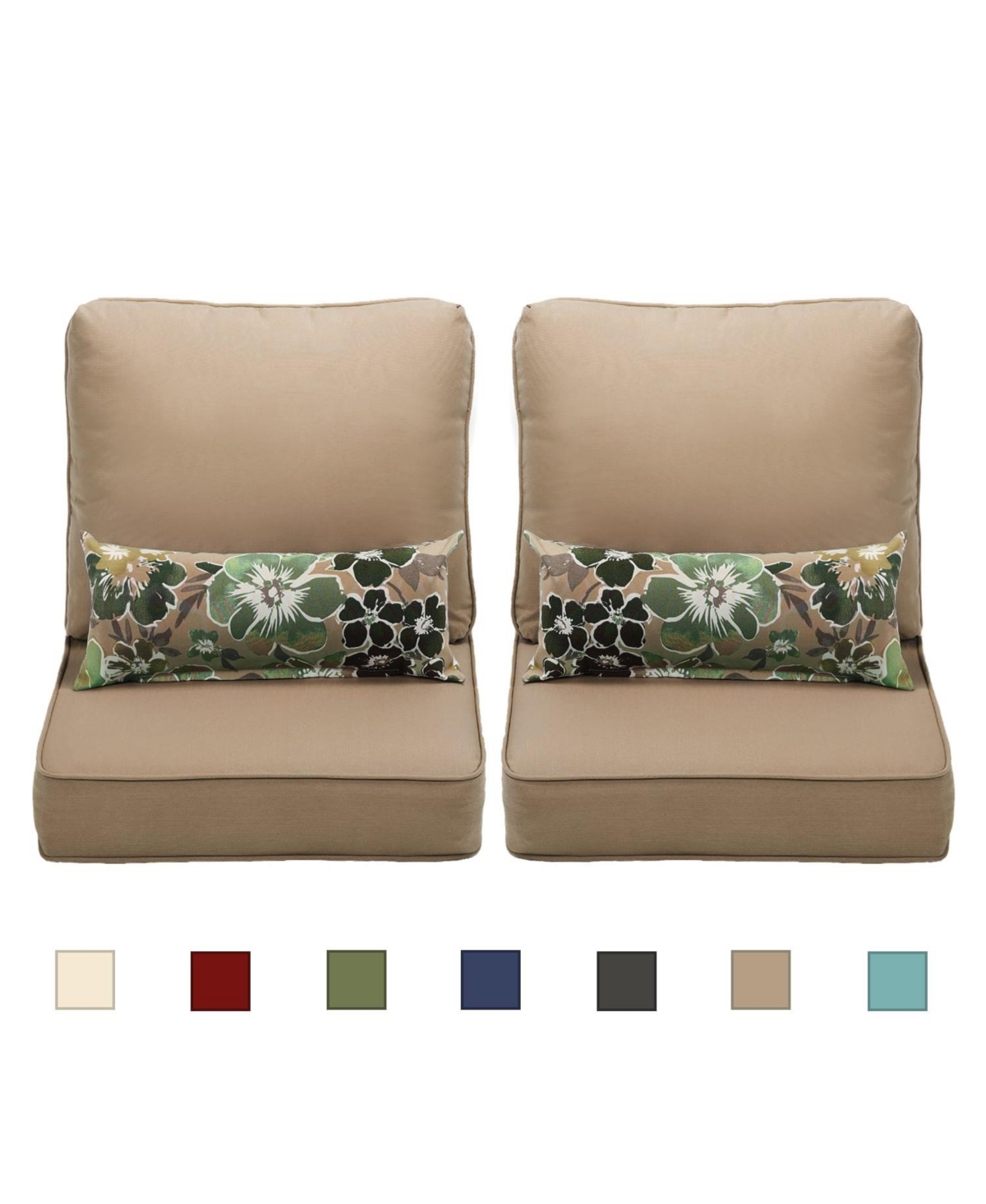 Click here for Aoodor 22 x 24 Outdoor Deep Seat Chair Cushion Set... prices