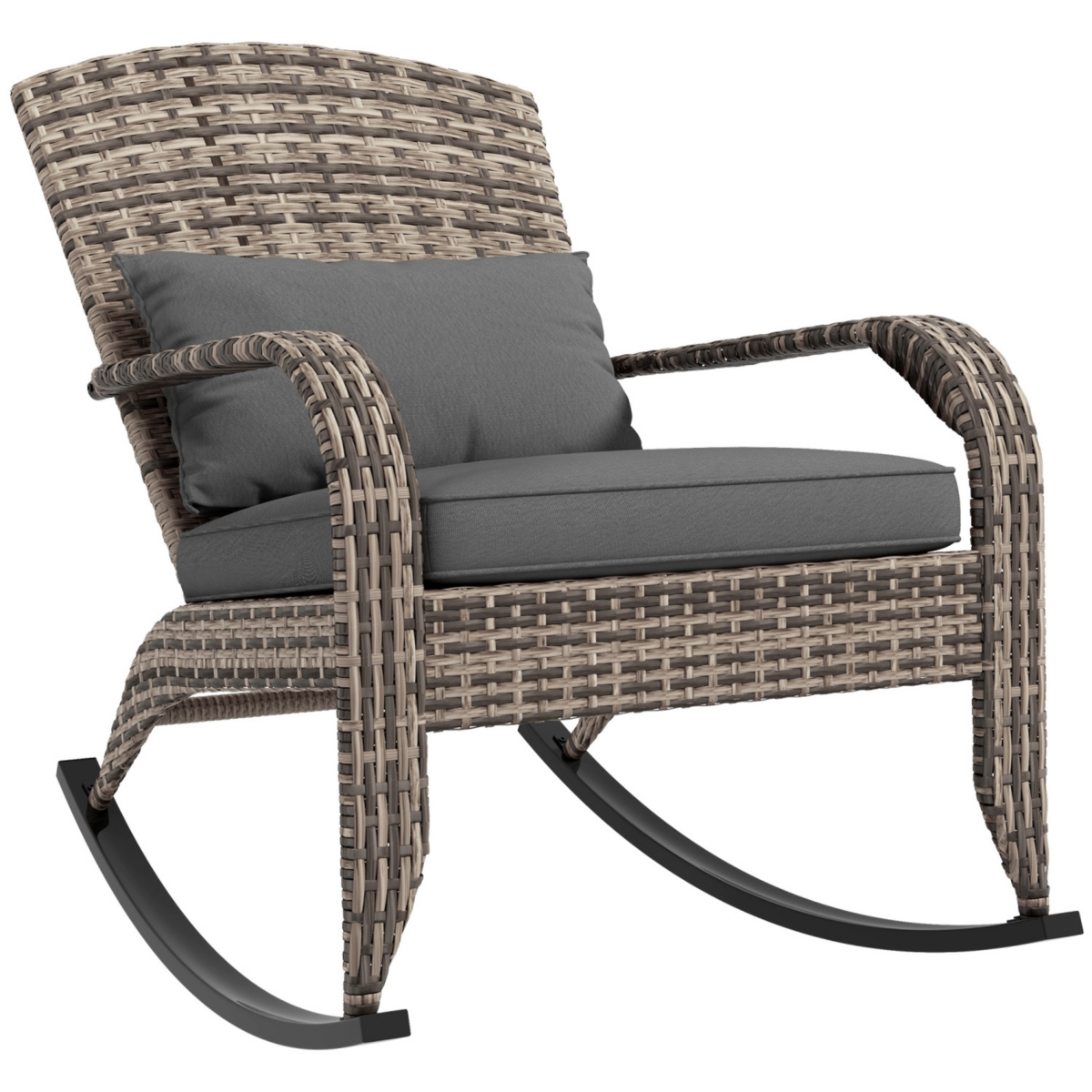 Click here for Outdoor Wicker Adirondack Rocker with Cushion and... prices