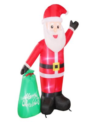 Puleo Lighted Inflatable Santa Clause 6 ft - Macy's