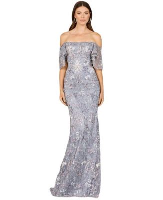 Lara Women's Elegant Off Shoulder Embellished Gown - Macy's