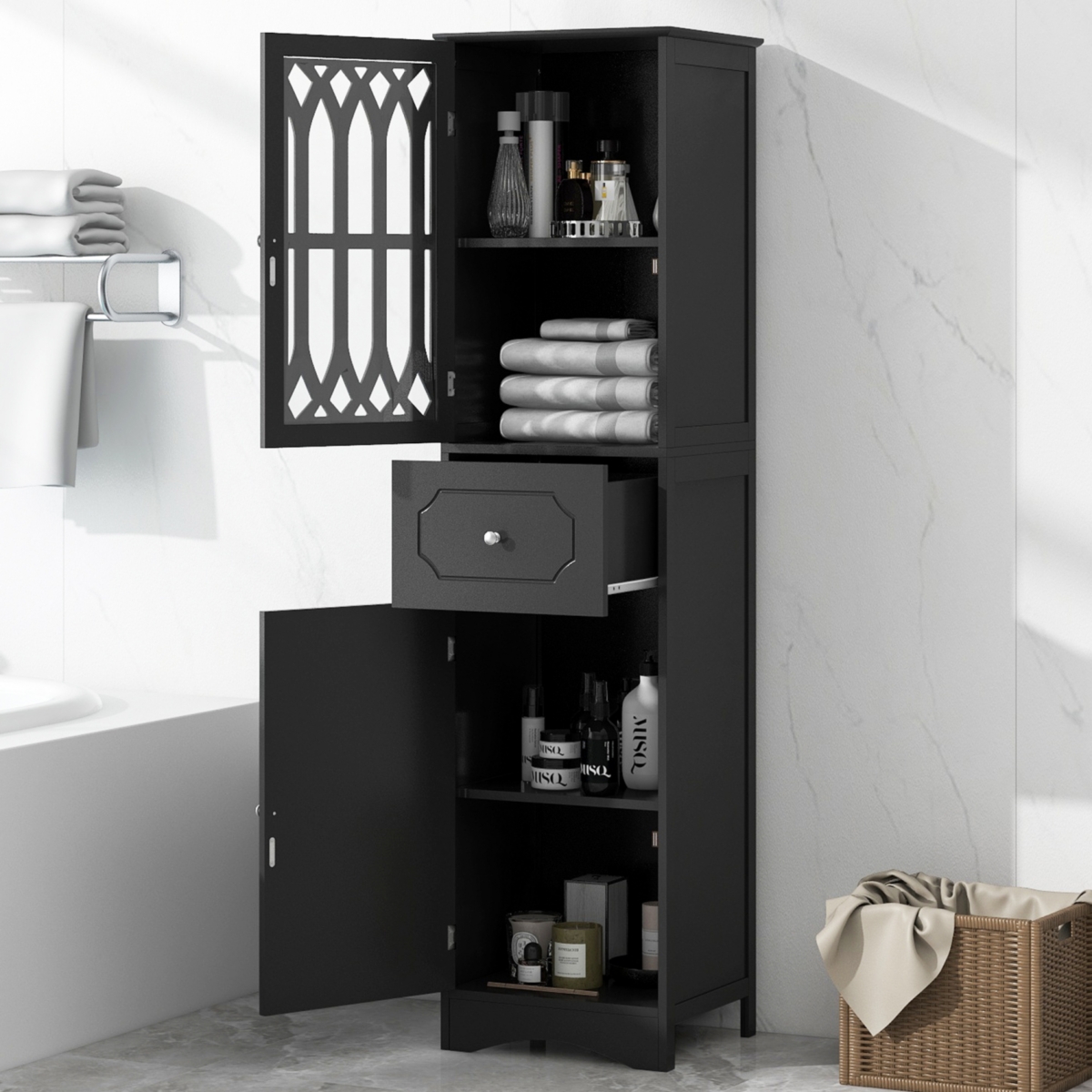 Click here for Streamdale Modern Bathroom Cabinet Mdf  Acrylic  A... prices