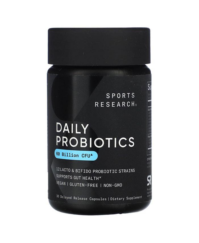 Sports Research Daily Probiotics 60 Billion CFU - 30 Delayed Release ...