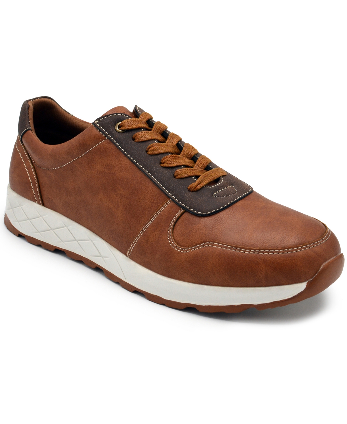 Click here for Aston Marc Mens Casual Court Shoe - Tan prices