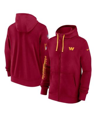 Nike Men's Burgundy Washington Commanders 2024 Sideline Club Full-Zip Hoodie - Macy's