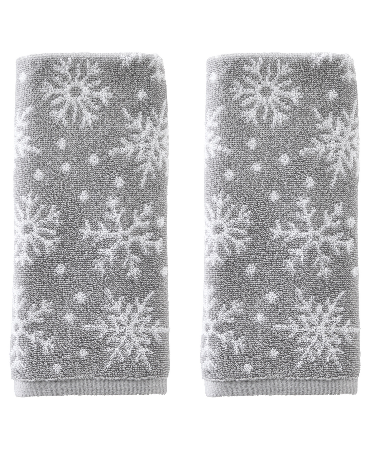 Click here for Skl Home Scattered Snowflakes Jacquard Cotton 2 Pi... prices