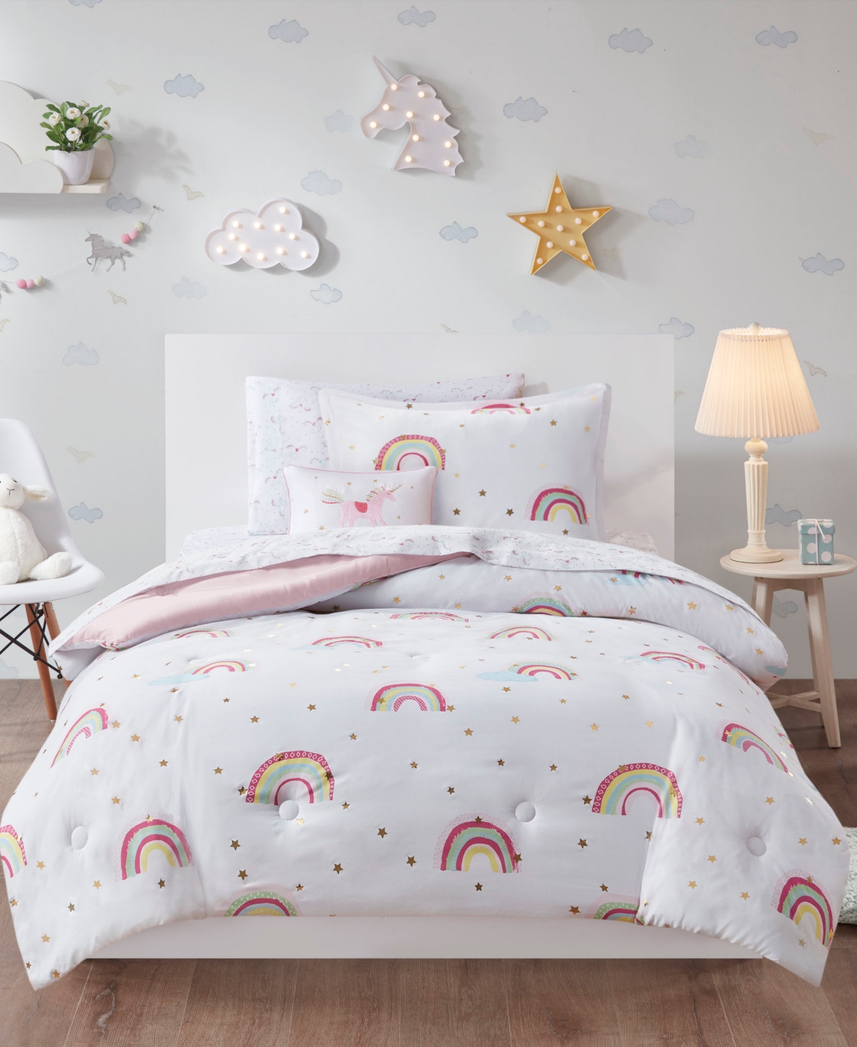 Click here for Mi Zone Kids Alicia Rainbow Metallic Stars 8-Pc. C... prices
