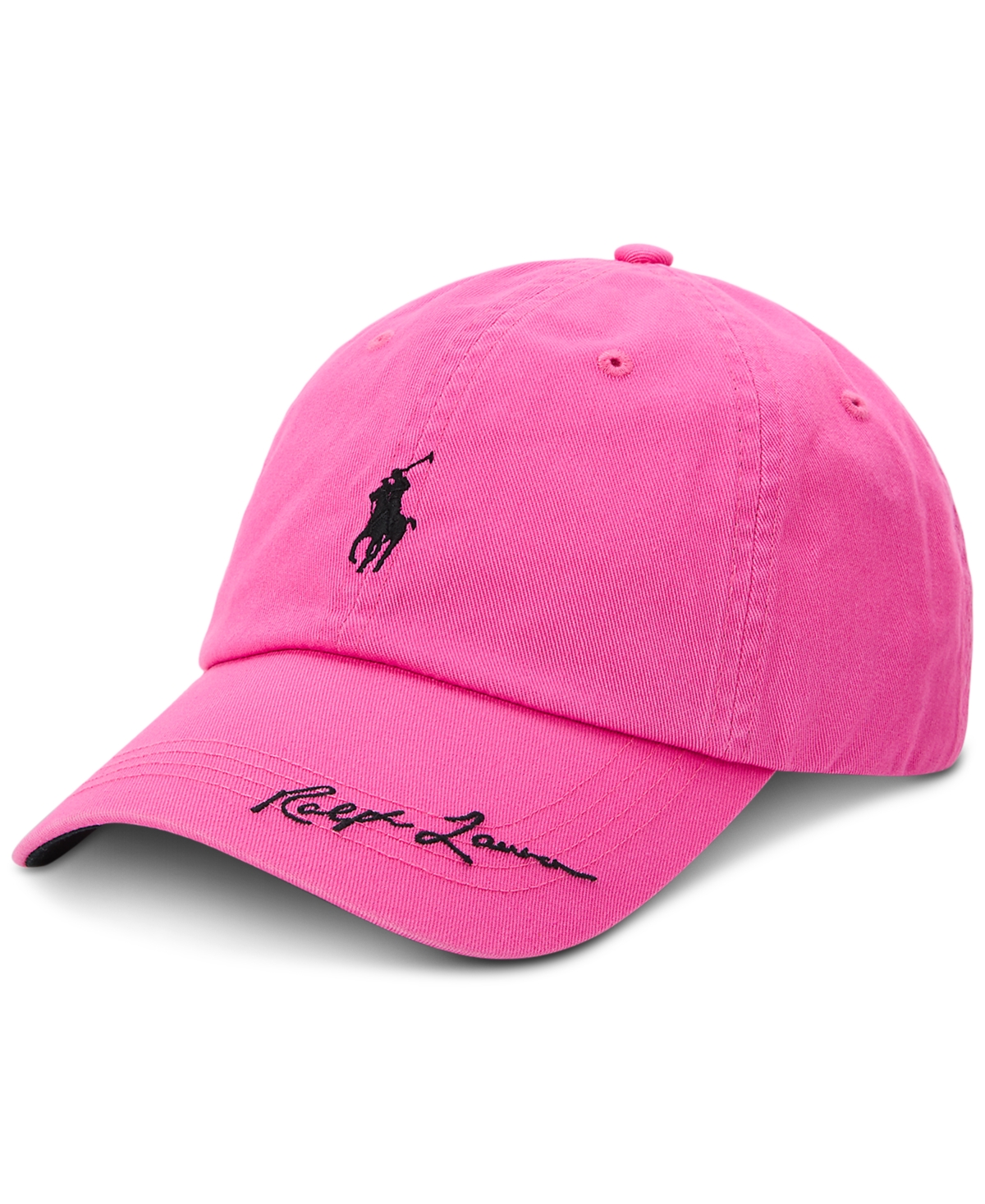 Click here for Polo Ralph Lauren Unisex Pink Pony Twill Ball Cap... prices