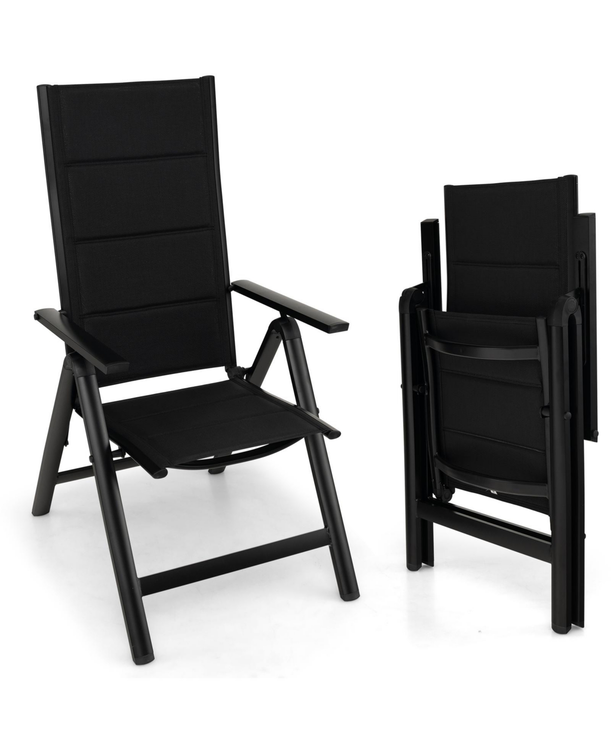 Click here for Sugift Outdoor Dining Chair with Soft Padded Seat... prices