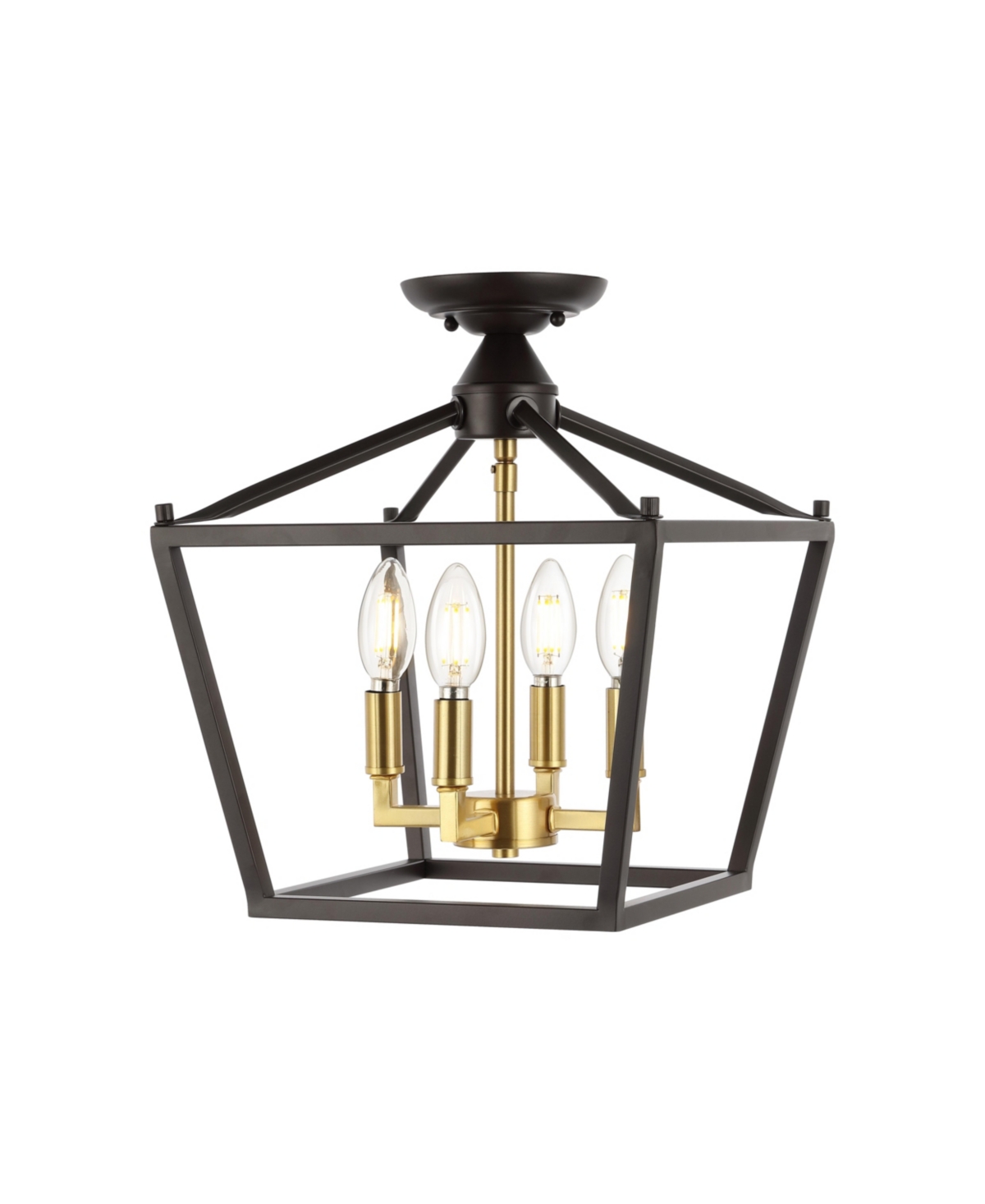 Click here for Jonathan Y Plains Mini Lantern 12 4-Light Iron Mod... prices