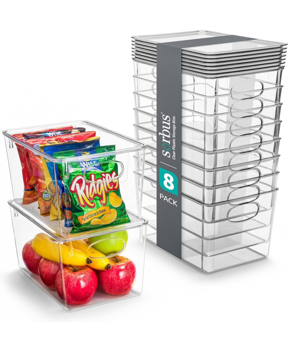 Click here for Sorbus Large Plastic Storage Bins with Lids - for... prices