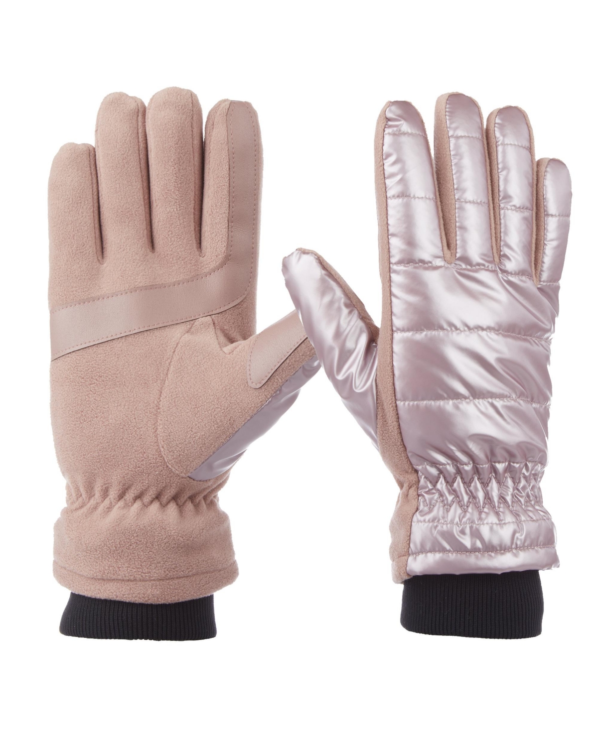 Click here for Isotoner Womens Sleek Heat Pongee and Fleece Water... prices