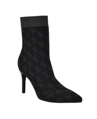 GUESS Women's Richerynt Quattro G-Knit Upper Stretch Booties - Macy's