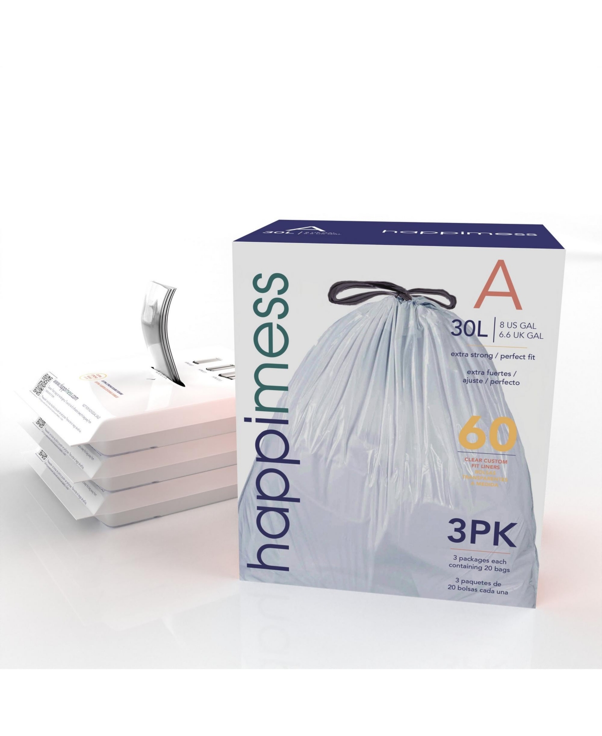 Click here for Drawstring Trash Can Liner - Clear prices