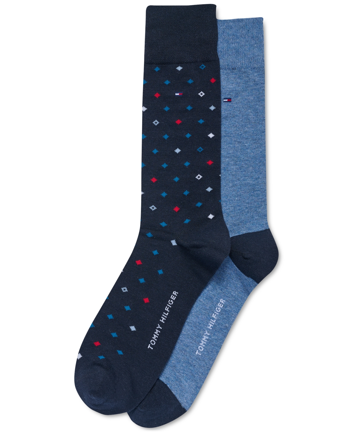 Click here for Tommy Hilfiger Mens 2-Pk. Dress Socks - Navy Asst prices