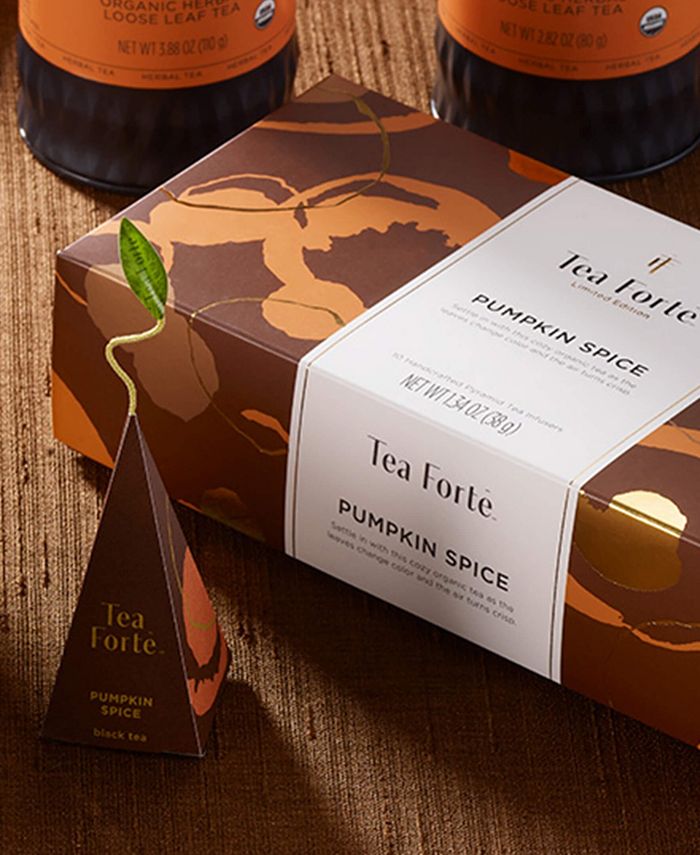 Tea Forte Pumpkin Spice Petite Presentation Boxes Set, 2 pcs - Macy's