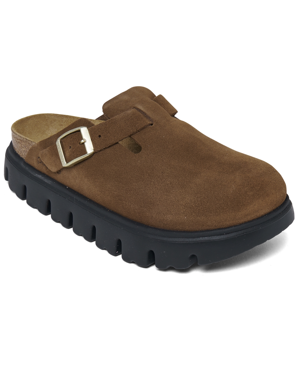 Click here for Birkenstock Womens Boston Chunky Suede Leather Pla... prices