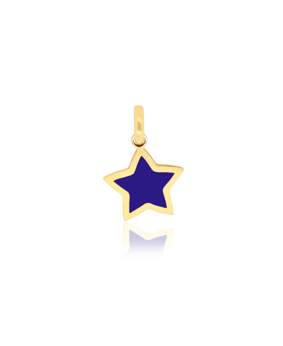 Click here for The Lovery Lapis Star Charm 14K Gold 13 millimeter... prices