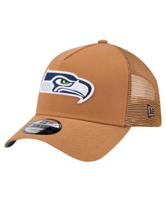 New Era Men's Brown Seattle Seahawks Color Pack A-Frame Trucker 9FORTY ...