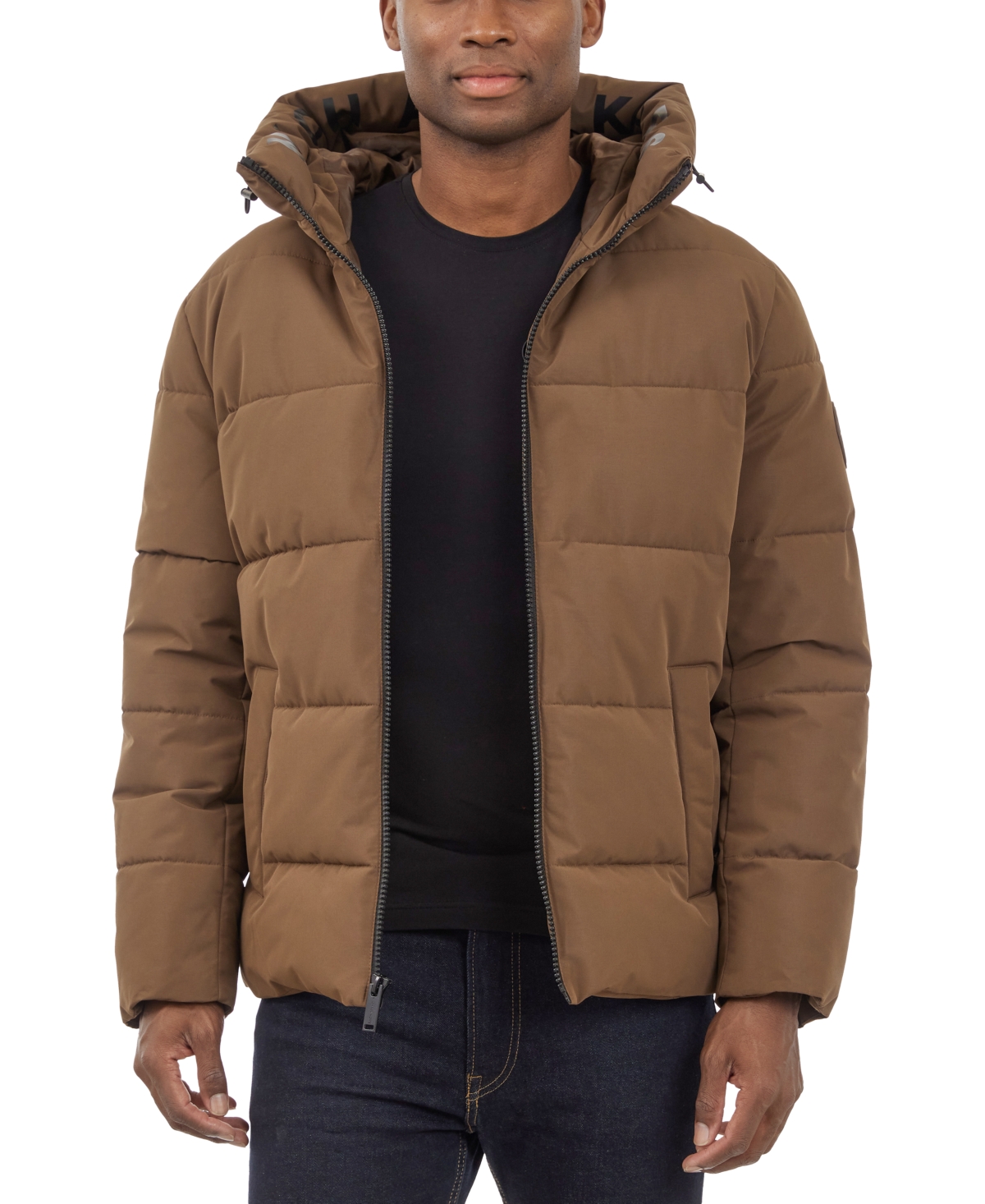 Click here for Michael Kors Mens Quilted Hooded Puffer Jacket - M... prices