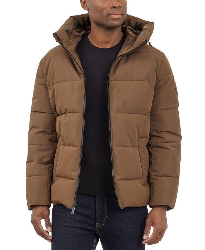 Michael Kors Men's Quilted Hooded Puffer Jacket - Macy's