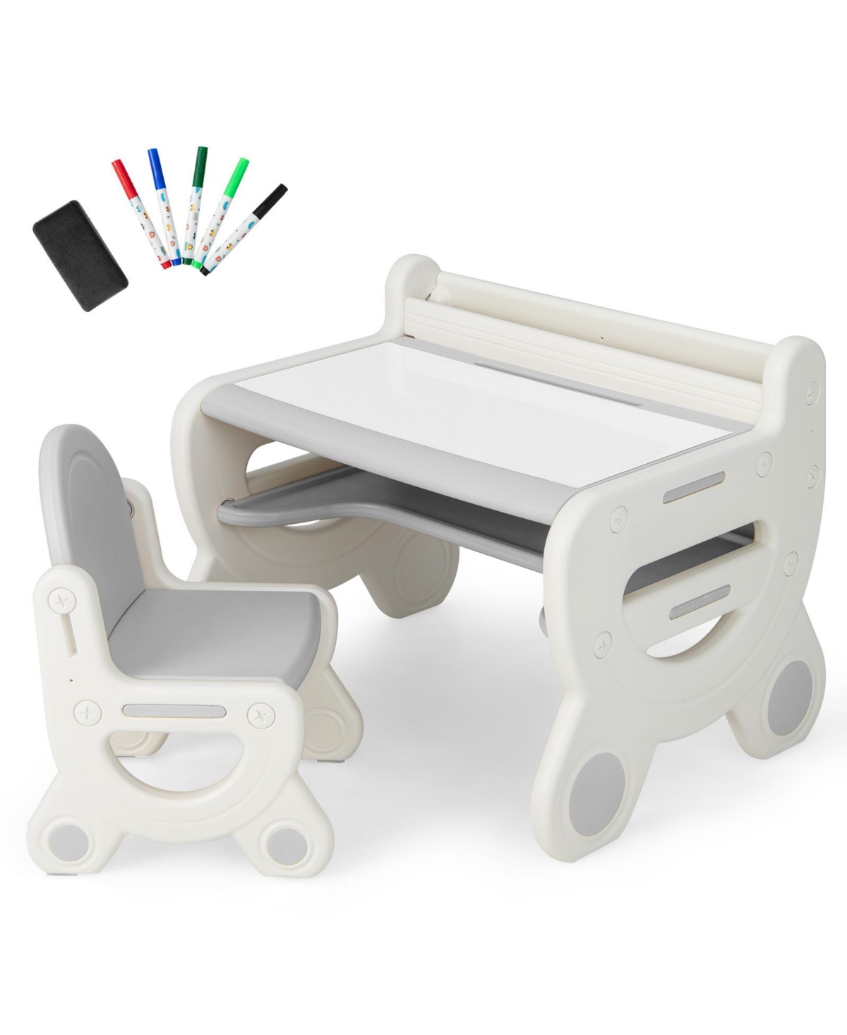 Click here for Kids Drawing Table & Chair Set for Reading Playing... prices