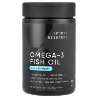Sports Research Omega-3 Fish Oil Triple Strength - 90 Softgels - Macy's