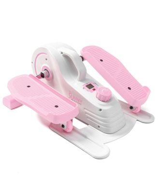 Sunny Health & Fitness Pink Under Desk Elliptical, Compact Peddler ...