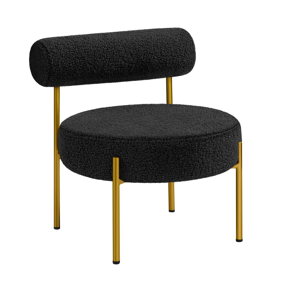 Click here for Yaheetech Boucle Accent Chair Side Chair with Gold... prices