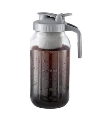 Zulay Kitchen Premium Cold Brew Coffee Maker - 64oz Mason Jar With Leak ...