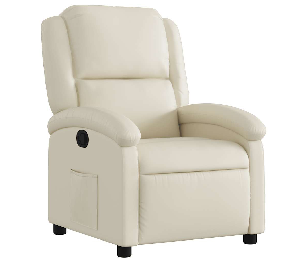 Click here for Recliner Chair Cream Faux Leather - Cream prices