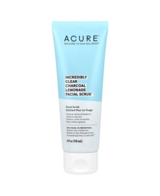 ACURE Incredibly Clear Charcoal Lemonade Facial Scrub - 4 fl oz (118 ml ...