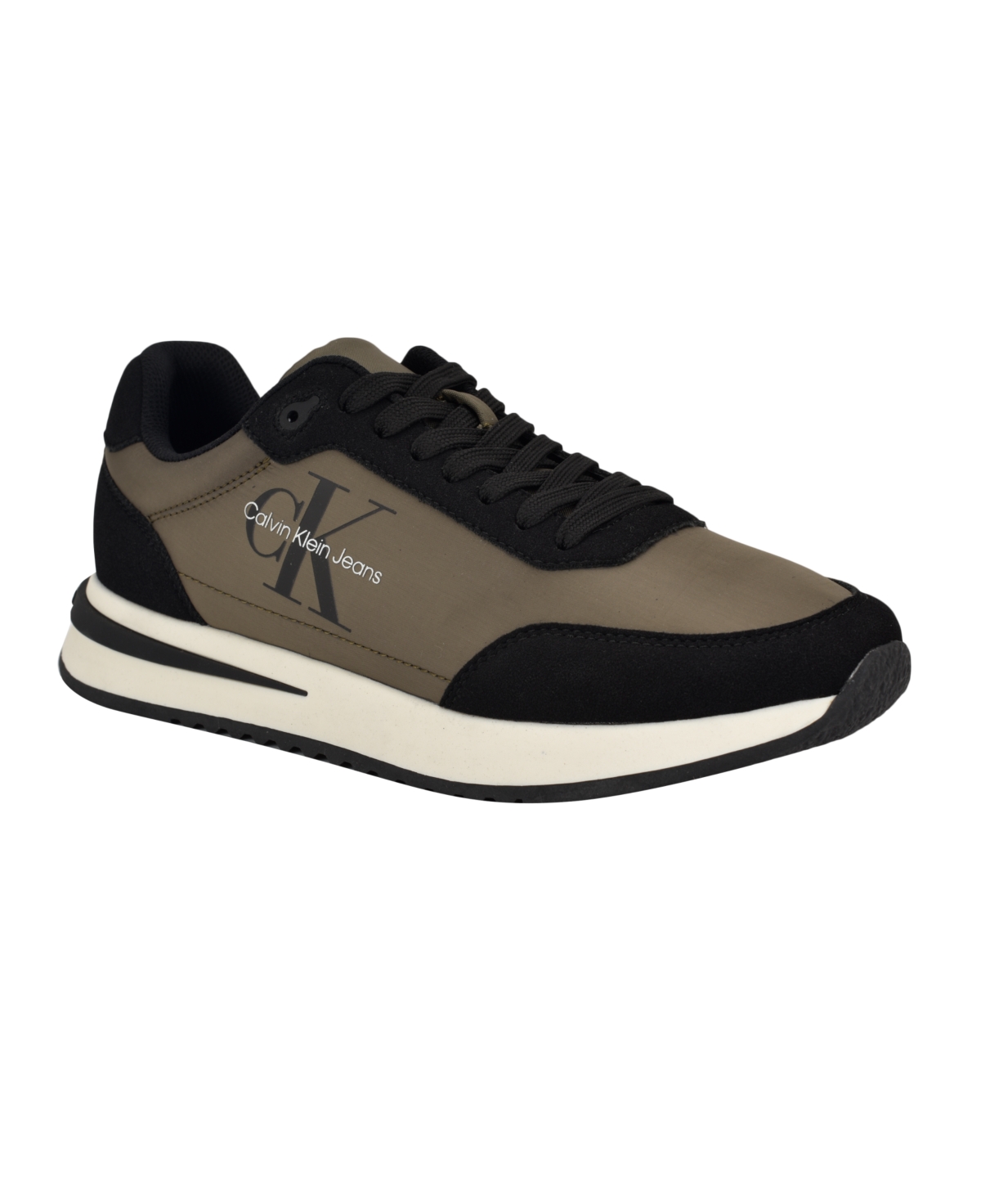 Click here for Calvin Klein Mens Phino Lace-Up Casual Sneakers -... prices