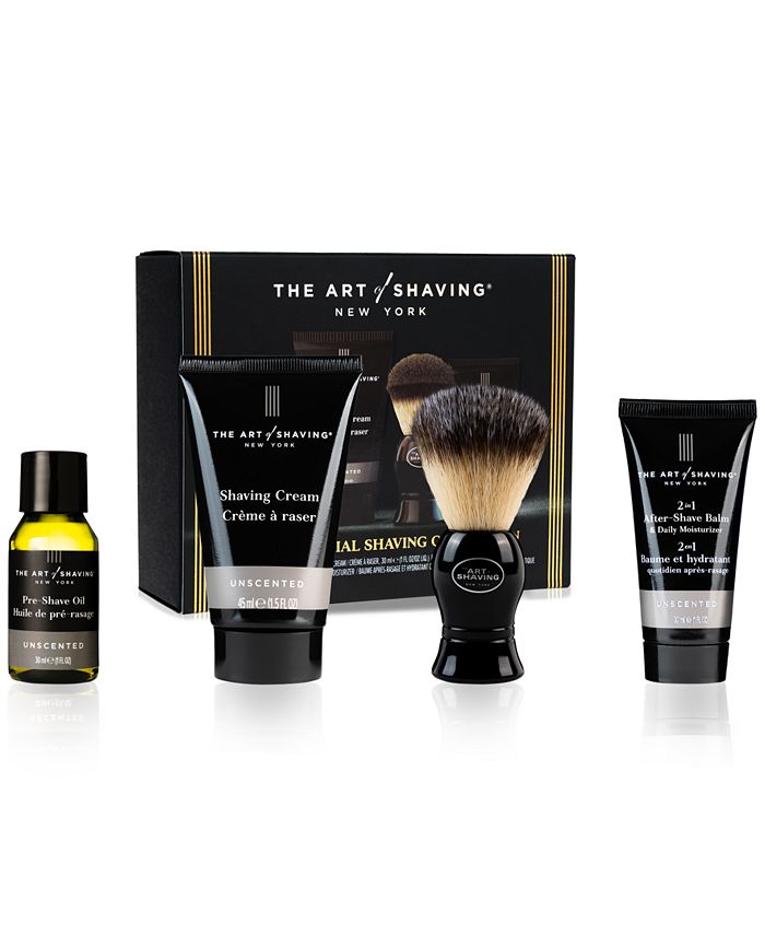 Art of Shaving The 4-Pc. Essential Shaving Set - Unscented - Macy's