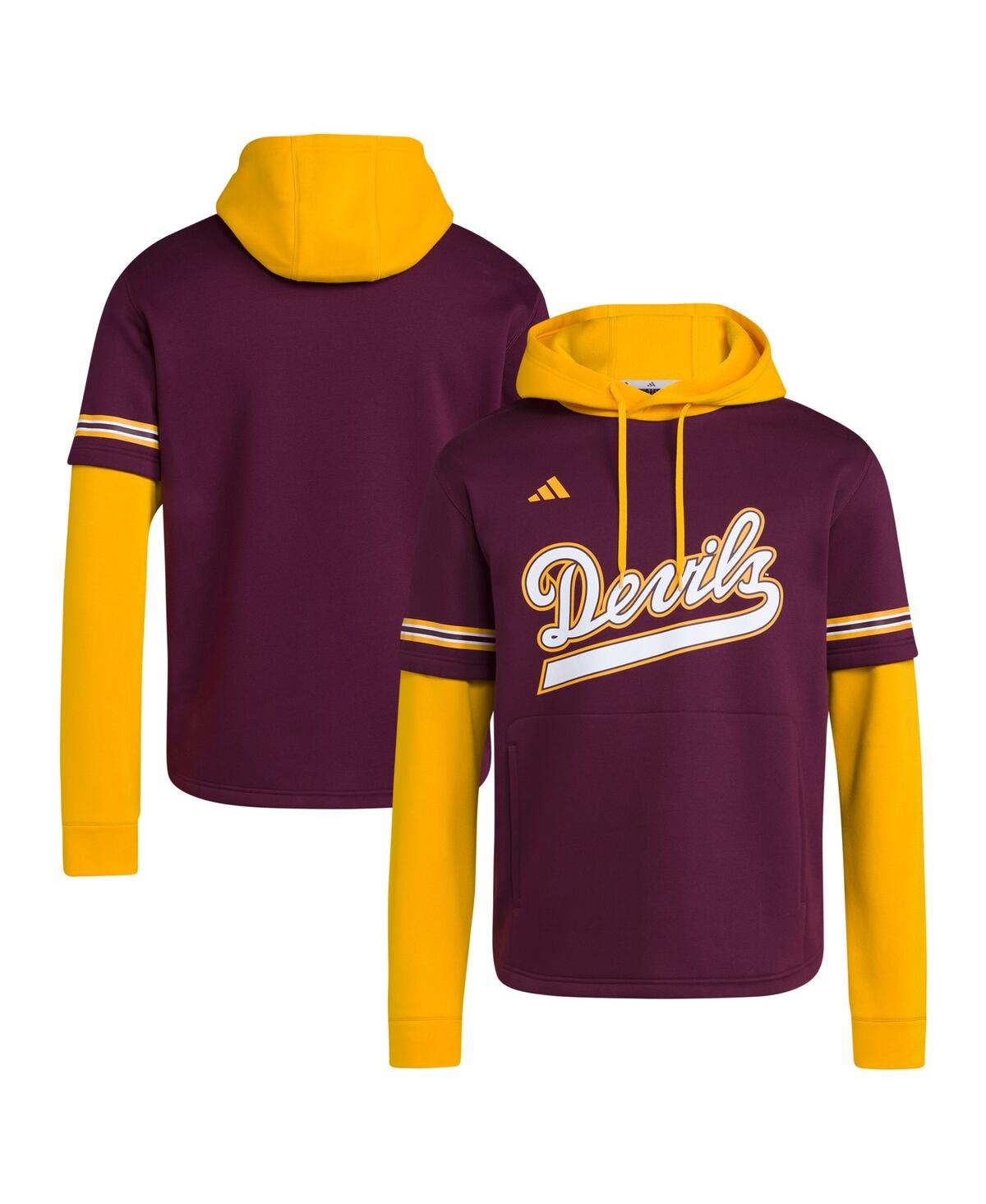 Click here for Adidas Mens Maroon Arizona State Sun Devils Pullov... prices