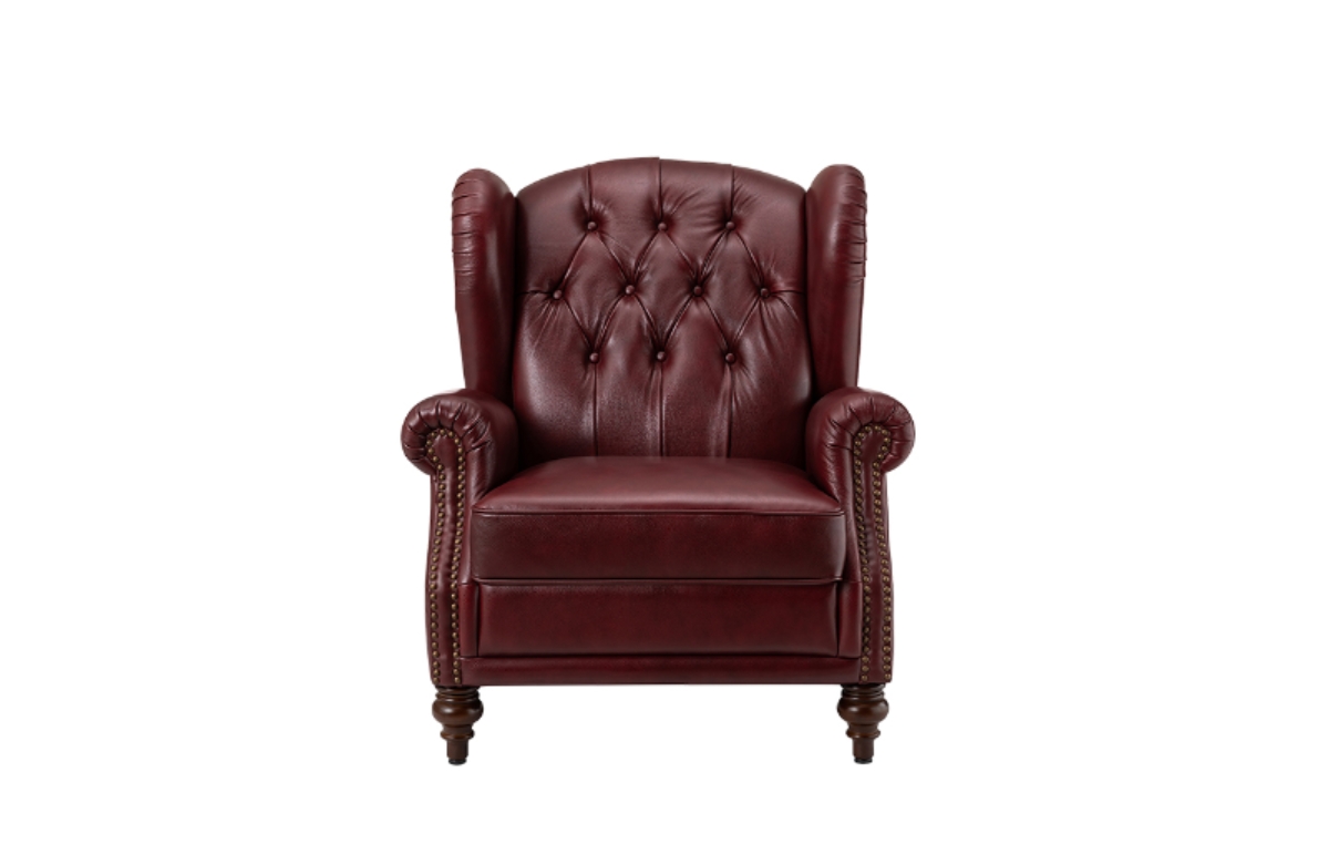 Click here for Hulala Home Alex 33 Wide Genuine Leather Arm Chair... prices