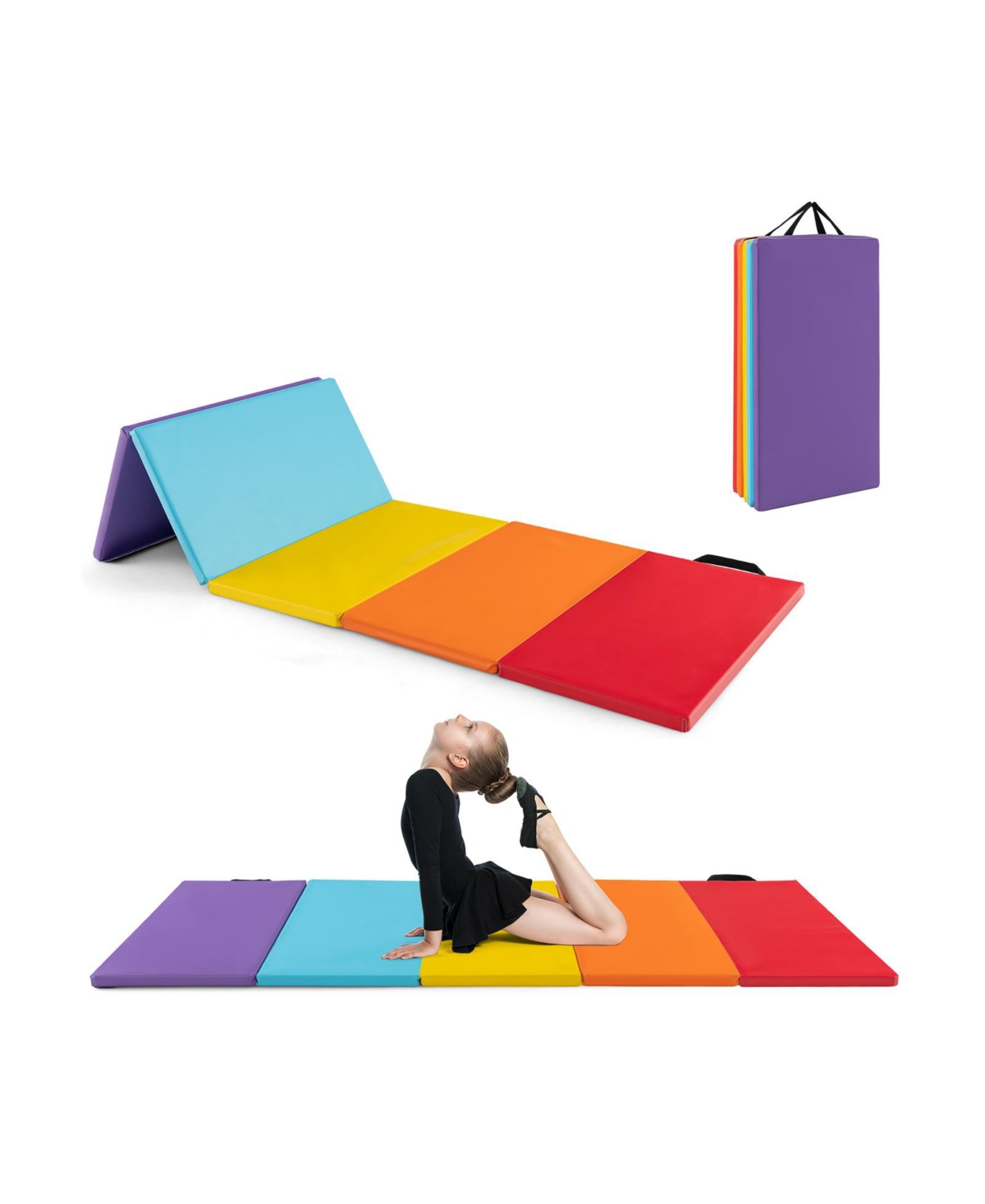 Click here for Skonyon 5-Panel Folding Gymnastics Mat for Kids -... prices