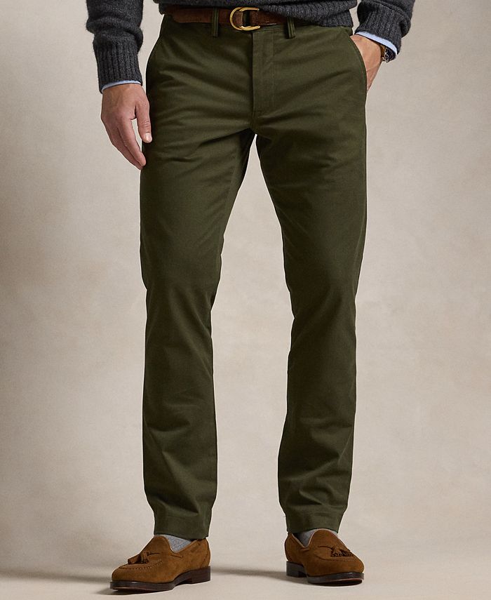 Polo Ralph Lauren Men's Stretch Slim Fit Chino Pants - Macy's
